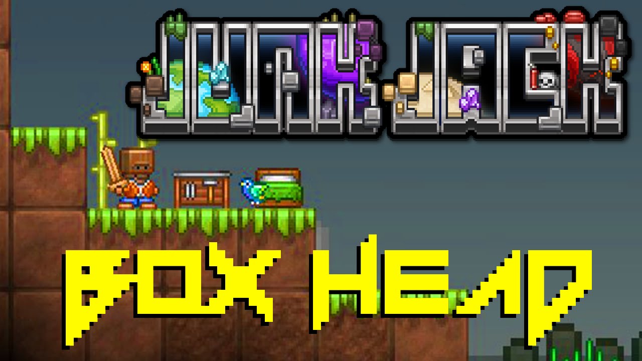 Junk Jack Gameplay - First Look: Box Head (Let's Play Junk Jack) - YouTube