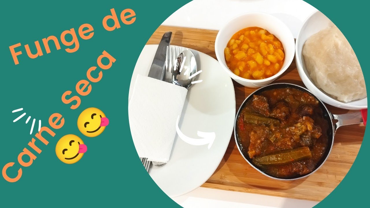 RECETTE FUNGE DE CARNE SECA GASTRONOMIA ANGOLANA - YouTube