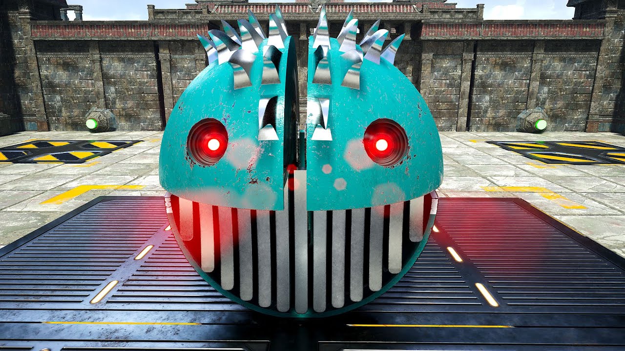 Pacman, Mecha Dog, and Walking Robot Unite to Outsmart Evil Robots in ...