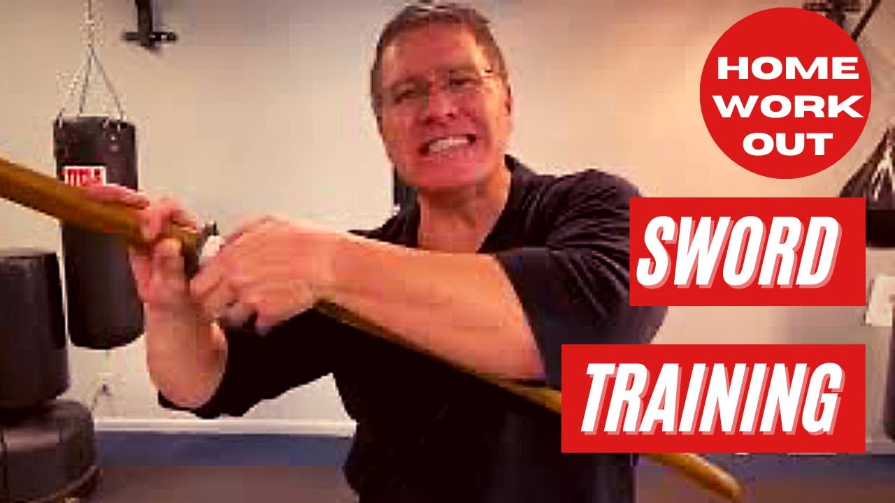 How To Train With A Practice Sword At Home For Beginners - YouTube