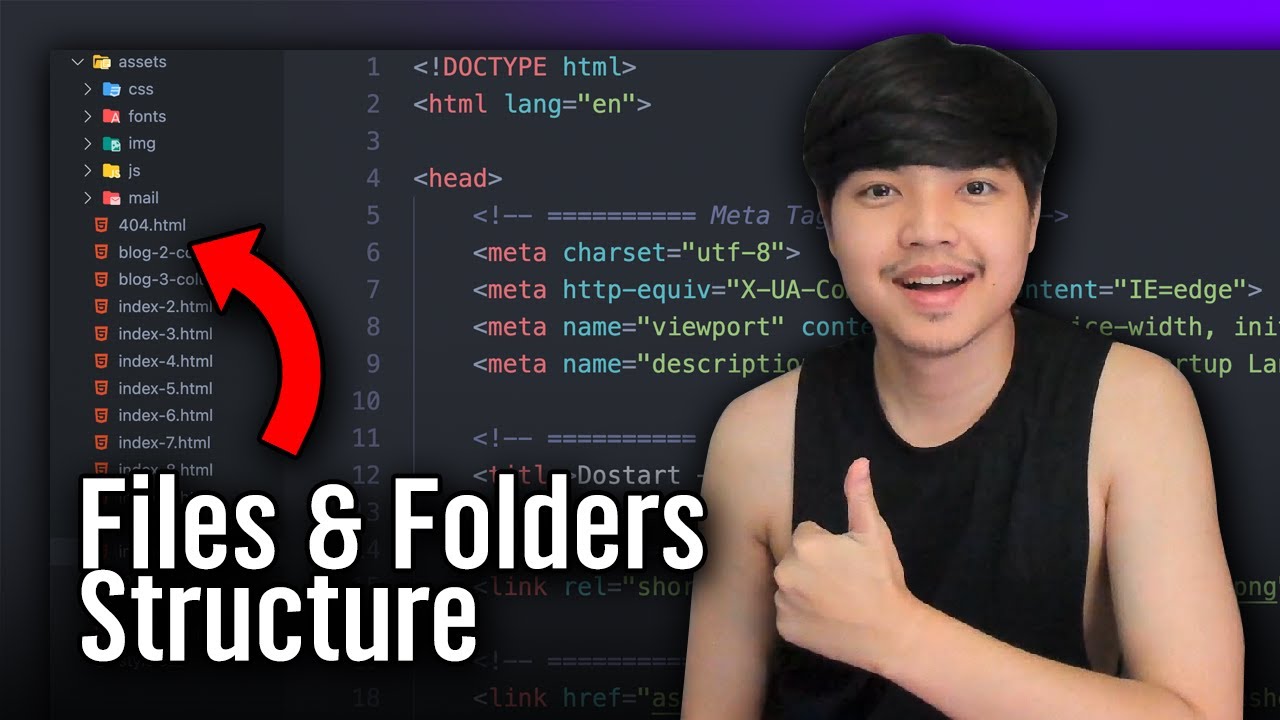 การวางโครงสร้าง Files และ Folder ในโปรเจค Html Css Js ดูจบบรรลุ 👨💻💯