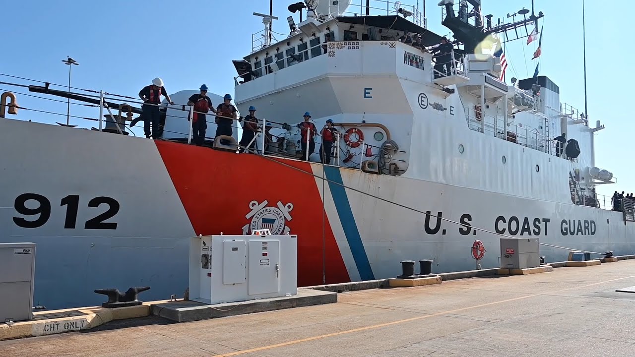 USCG Cutter Legare Homeport Return - YouTube