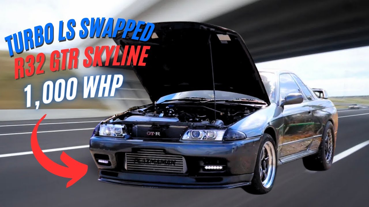 BIG TURBO LS SWAPPED R32 GTR SKYLINE (1,000 WHP) - YouTube