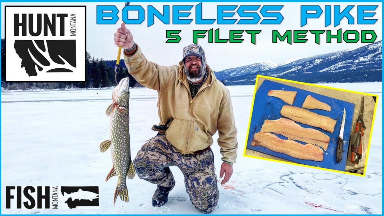 Best Way To Filet A Pike - 5 Filet Boneless Pike Method - YouTube