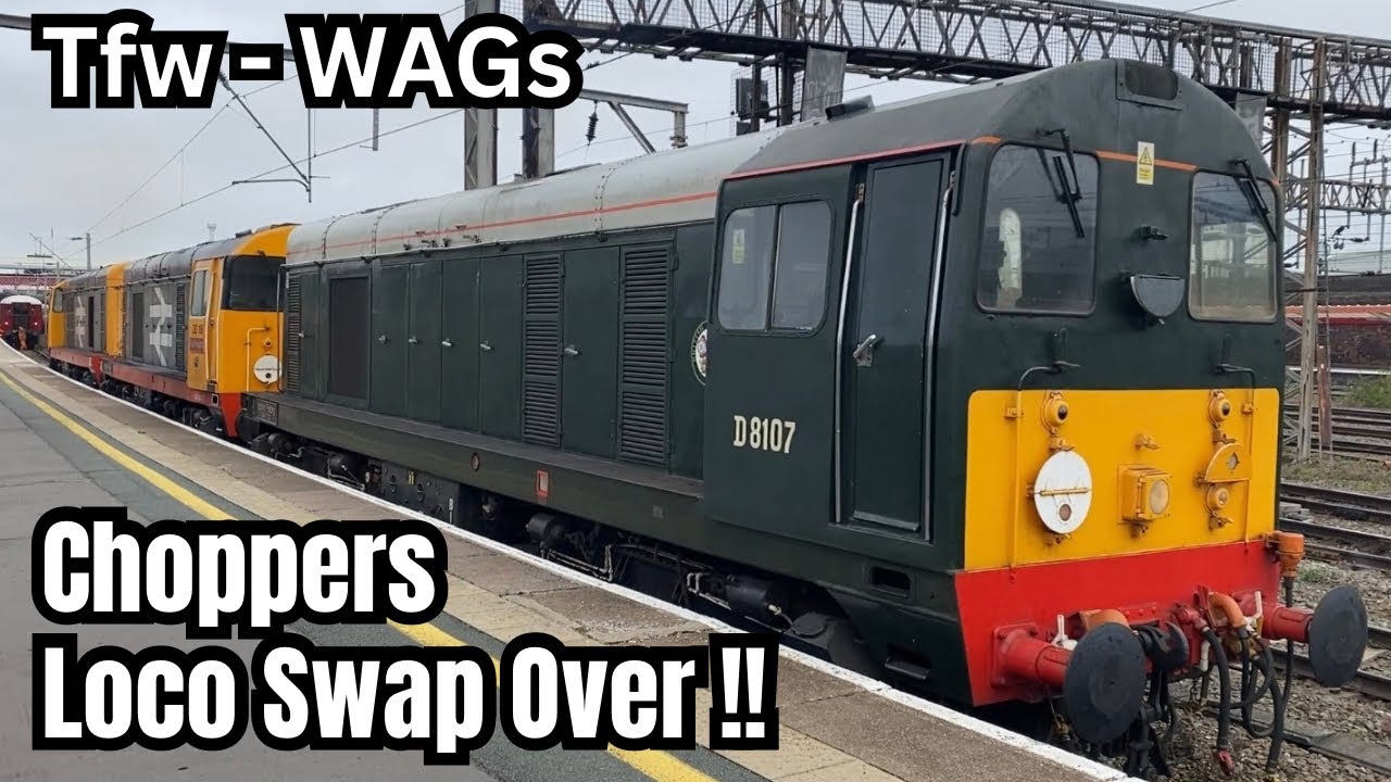 TRIPLE HEADED Choppers Take the LIMELIGHT at Crewe….Skoda 90002 off to ...