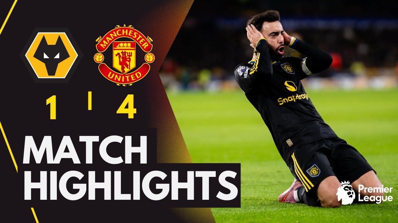 Wolves vs Man United (1-4) Highlights | Bruno BRACE, Mbeumo and Mount ...