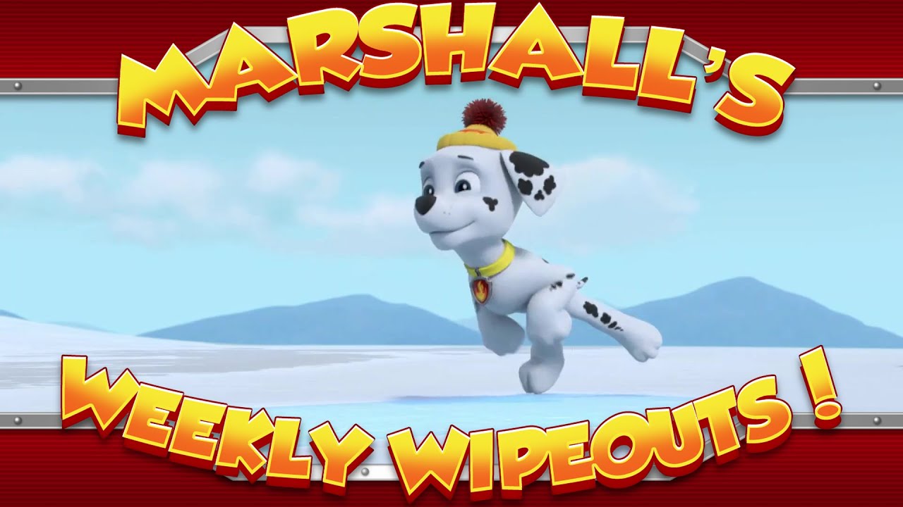Marshall's Weekly Wipeouts! (Season 6 - Pups Save a White Wolf) - YouTube