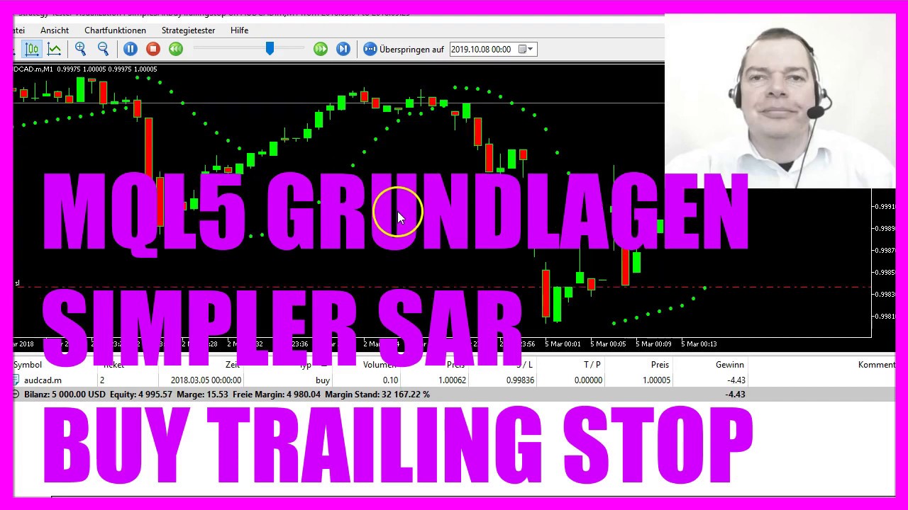 MQL5 TUTORIAL GRUNDLAGEN - 44 SIMPLER SAR BUY TRAILING STOP - YouTube