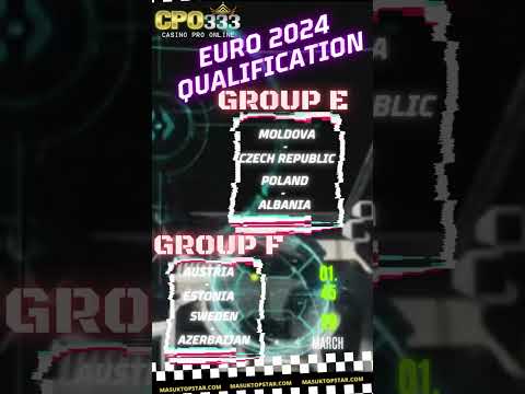 🔴 Jangan Lewatkan EURO 2024 QUALIFICATION bersama CPO333 ... Gass Keun beb!!!
