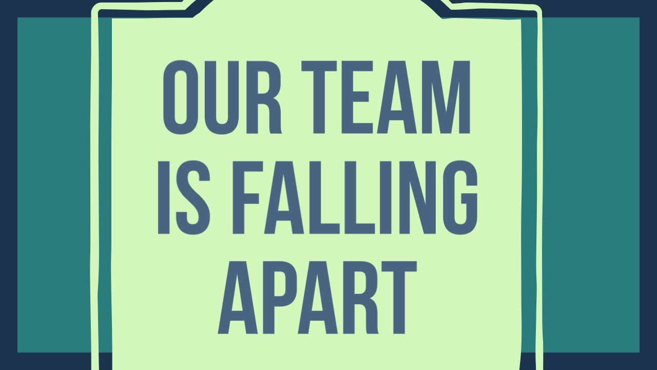 I hate doing this video our team is falling apart and there’s nothing I ...