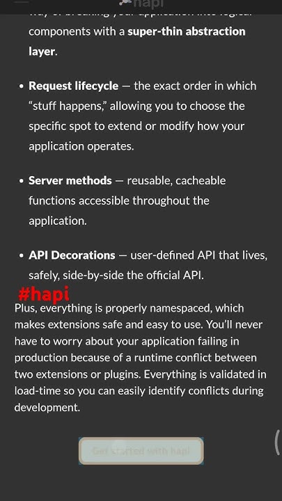 Hapi Js Framework Node Js For Api And Etc Tutorial Coding Programming Webdev Nodejs Youtube
