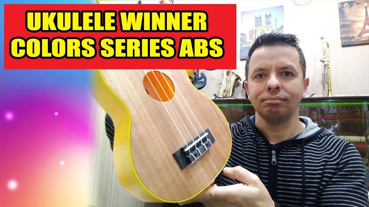 UKULELE SOPRANO WINNER COLORS SERIES ABS REVIEW TÉCNICO - YouTube