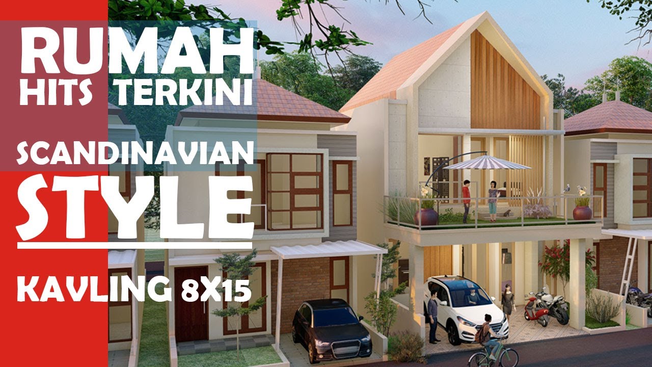 Rumah Scandinavian dengan Rooftop atas Carport di Perumahan Cibubur ...