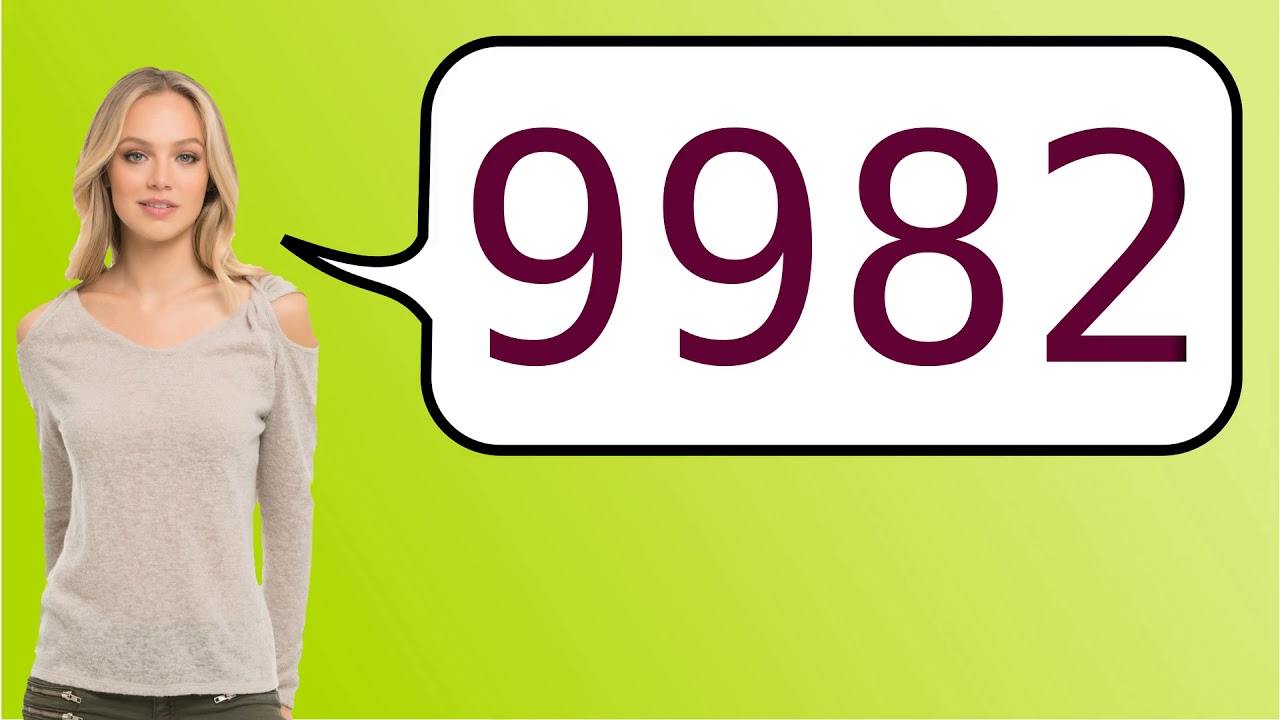 How to say '9982' in French? - YouTube