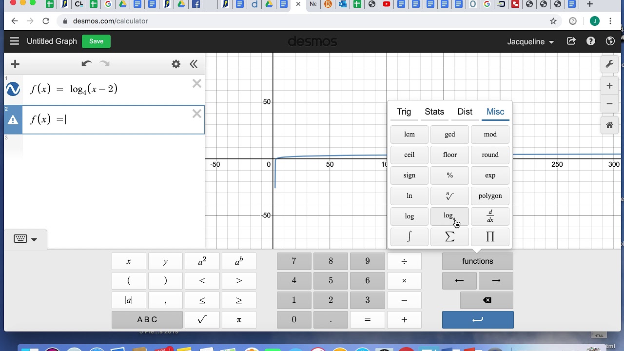 How To Graph Log Base On Desmos YouTube