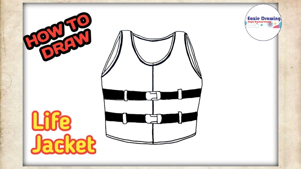 How to Draw Life Jacket - YouTube