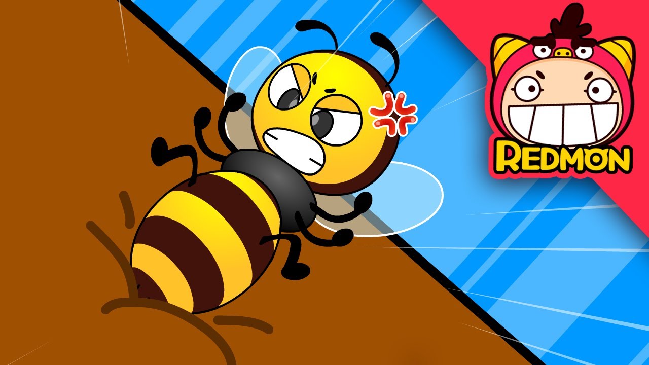Watch Out for Bees! | Safety Man | 4K cartoon | REDMON - YouTube