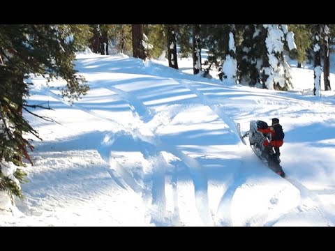 Slednecks Snowmobile Roll Over in the Backcountry - YouTube