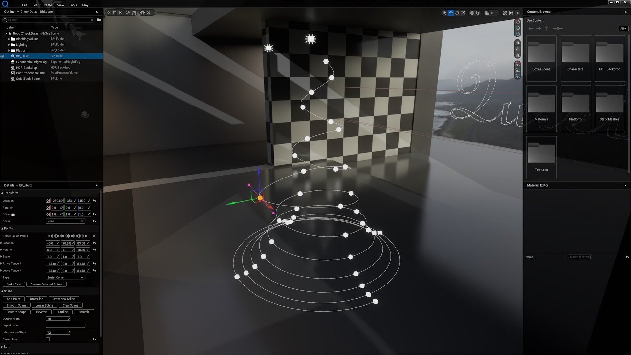 Quiet Runtime Editor 3.0 - Spline System - YouTube