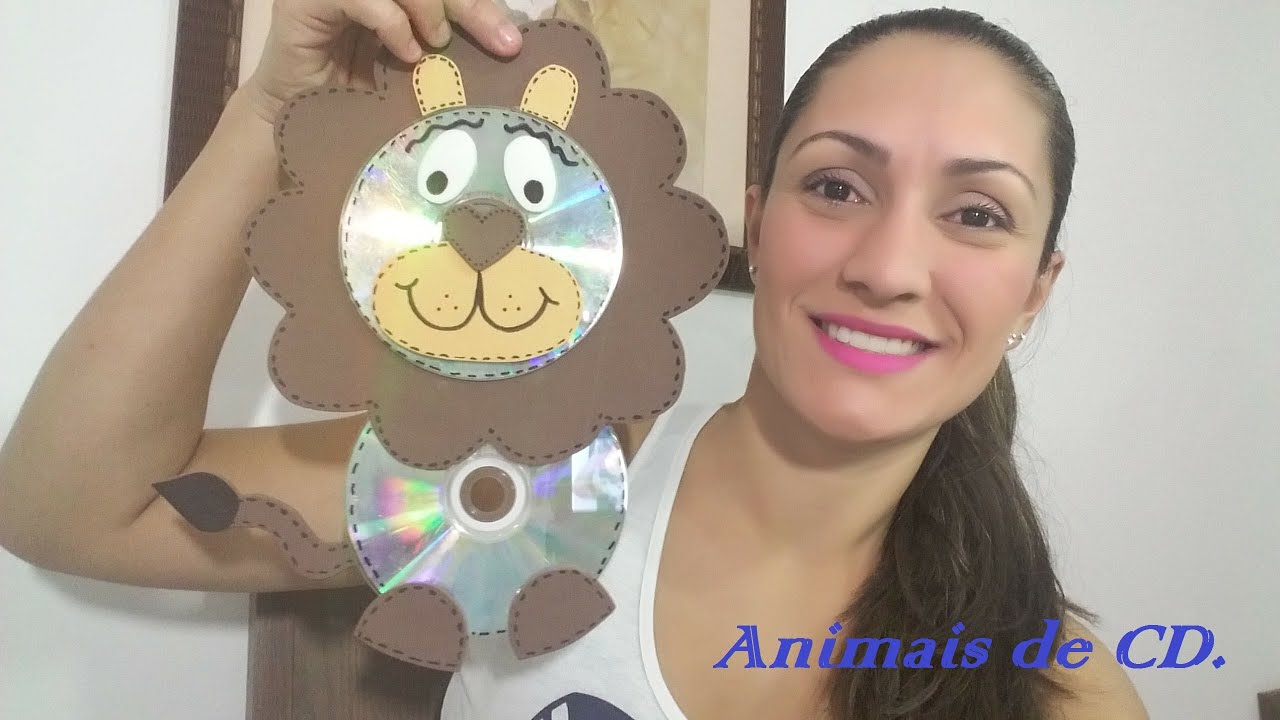 Animais de CD's e EVA... - YouTube
