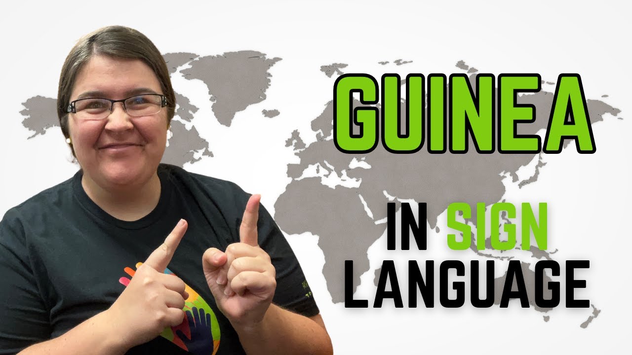 How to sign Guinea in Guinean Sign Language | Guinée 🇬🇳 - YouTube