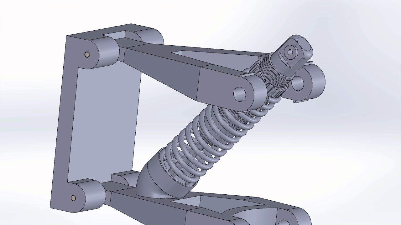 Wishbone Suspension Animation - YouTube
