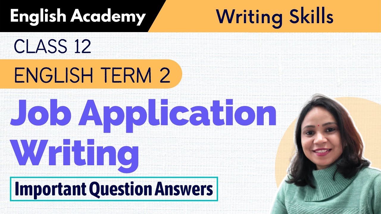 Job Application Writing Important Question Answers Class 12 English ...