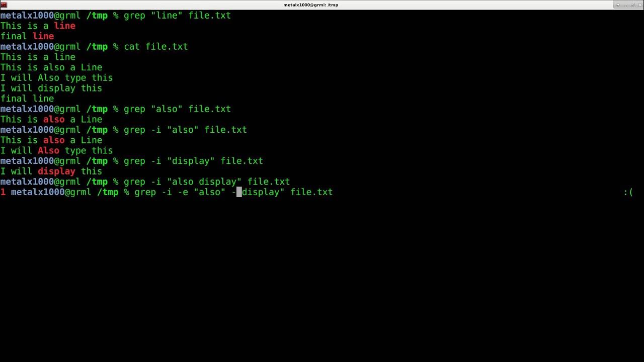 GREP Basics Part 2 Linux Shell Script Tutorial - YouTube