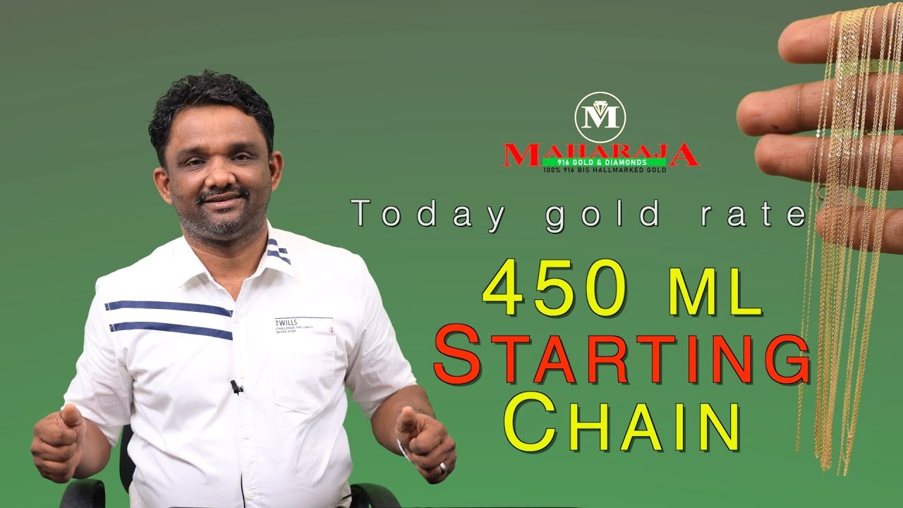 450 ml starting mala, chain collection Maharaja Gold & Diamonds #916 # ...