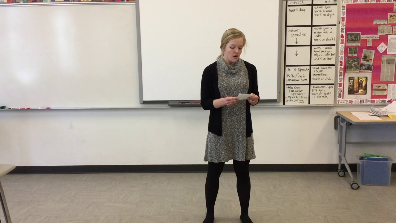 Allison Connelly extemp Byron Q2 2017-18 - YouTube