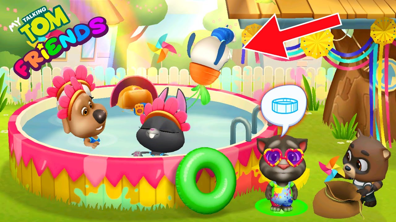 My Talking Tom Friends Swimming Pool - Gameplay #13 - YouTube