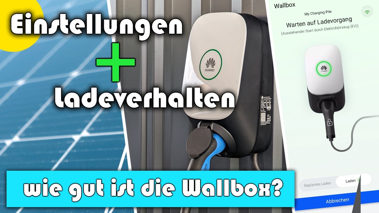 Wie gut ist die Huawei Wallbox? - 1 Monat PV Überschussladen - YouTube