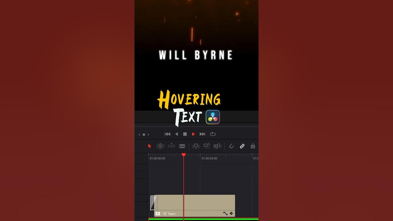 Floating text effect in DaVinci Resolve - YouTube