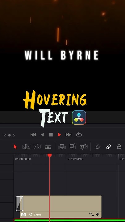 Floating text effect in DaVinci Resolve - YouTube