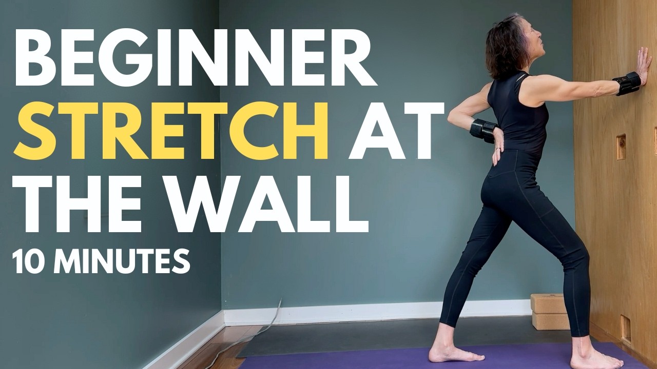8 Minute Stretch At The Wall - Stretch At Home - YouTube