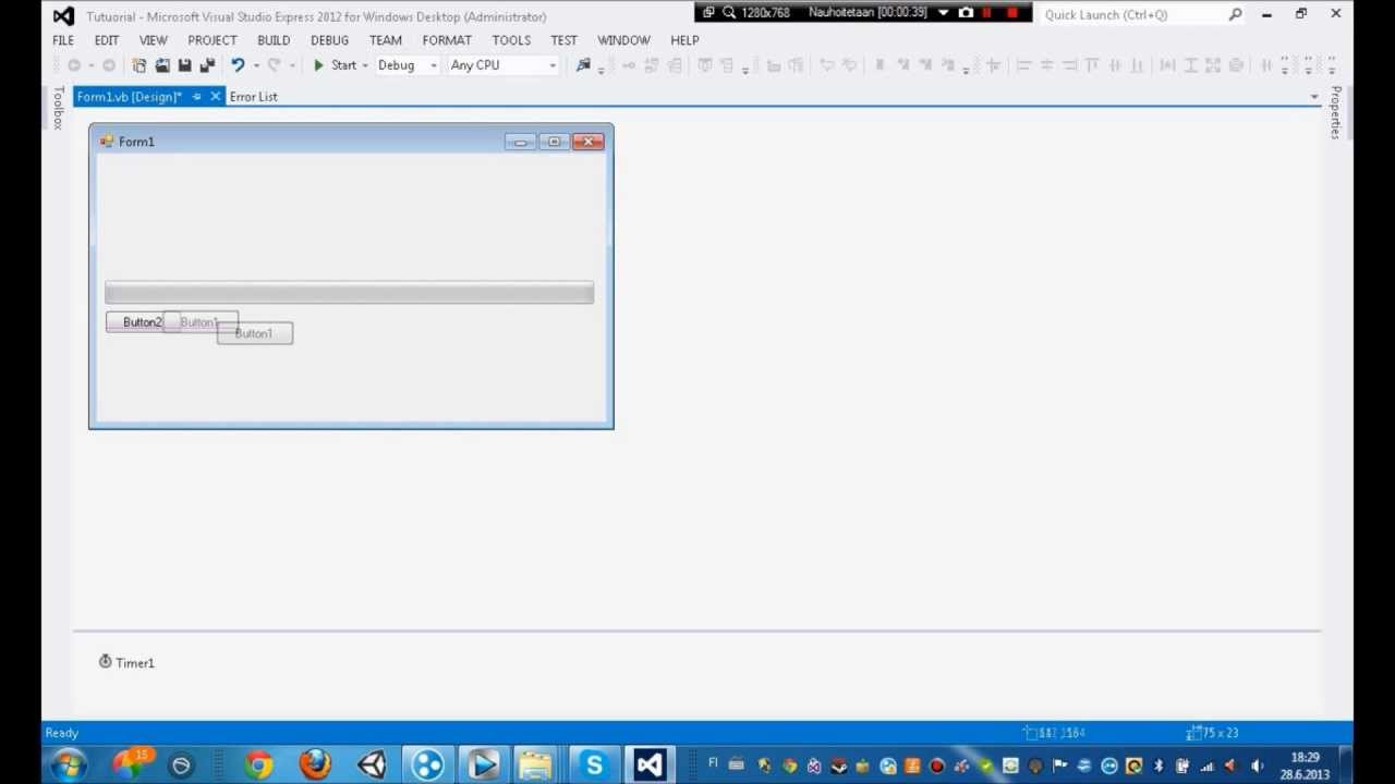Visual Basic 2012 Progress Bar Tutorial [HD] - YouTube