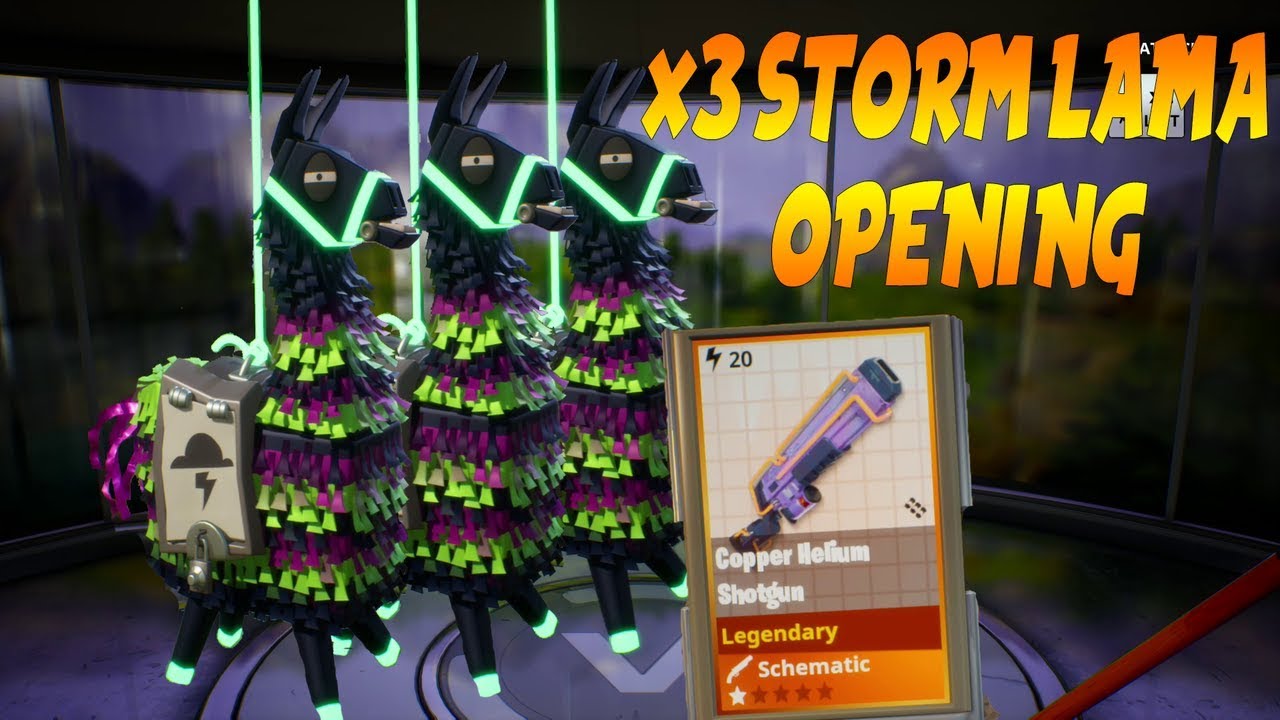 x3 Into The Storm NEON LAMA Opening - Fortnite Save The World PVE - NEW ...