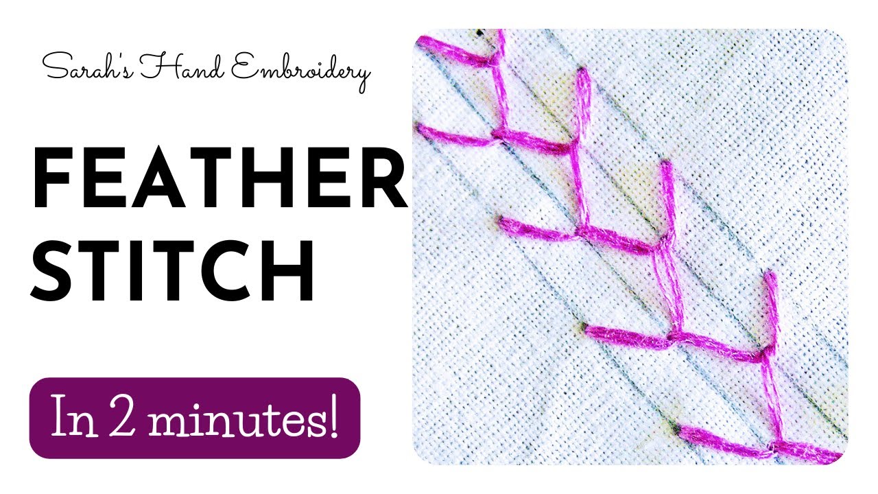 How to do Feather Stitch - YouTube