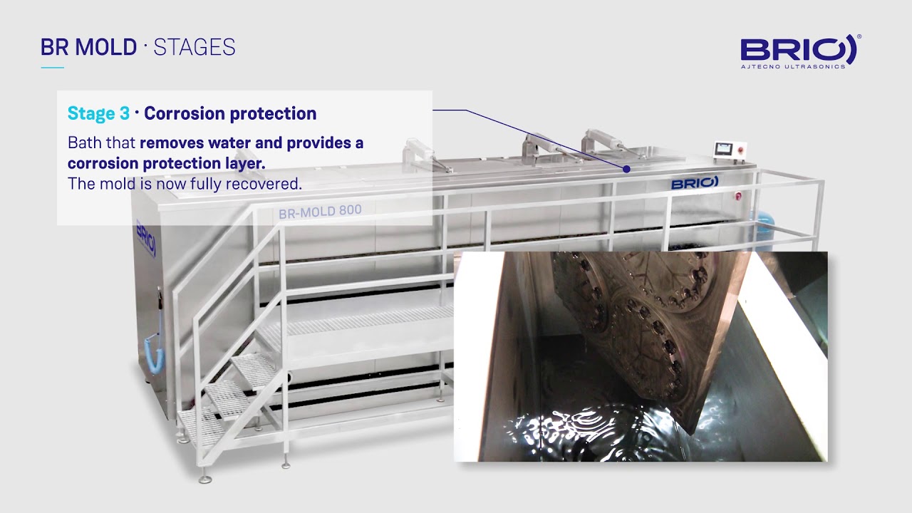 BR-MOLD Line · Injection mould ultrasonic cleaning machines - YouTube