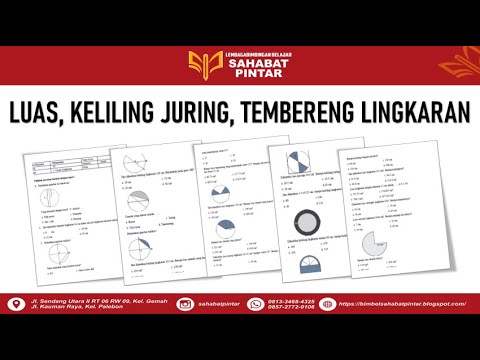 Latihan Soal Luas, Keliling, Juring, Tembereng Lingkaran | Matematika ...