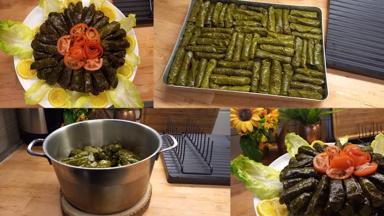 Syrian Stuffed Grape leaves | The Best Appetizer Ever(Sarma) - YouTube