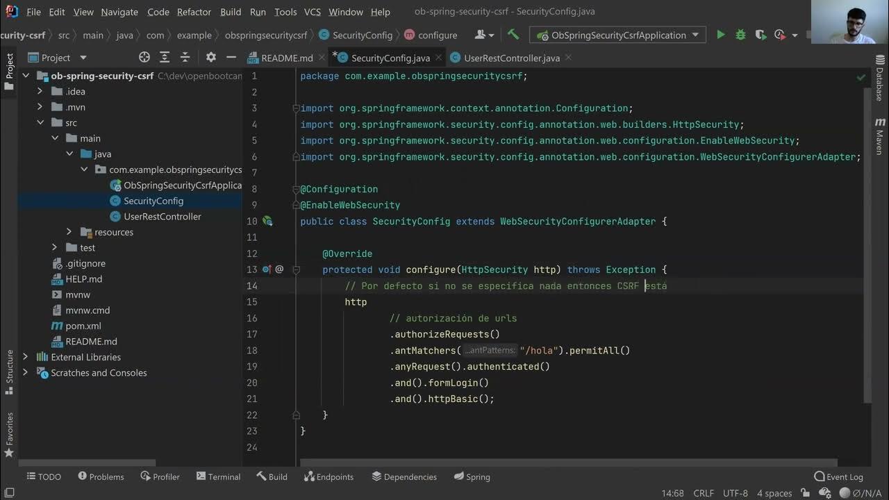 20 Protección ante ataques con programación segura - Curso Spring - OpenBootcamp - YouTube