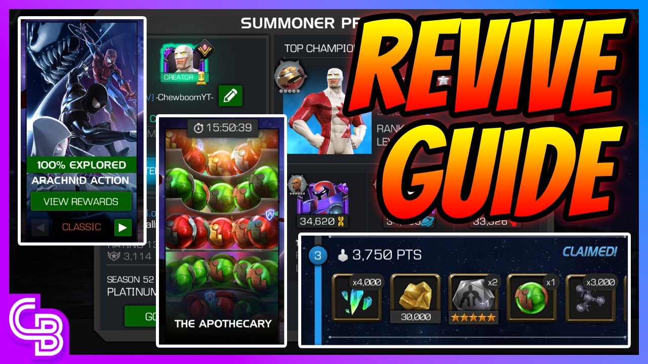 2024 Revive Farming Guide (100+ per month) | Marvel Contest of ...