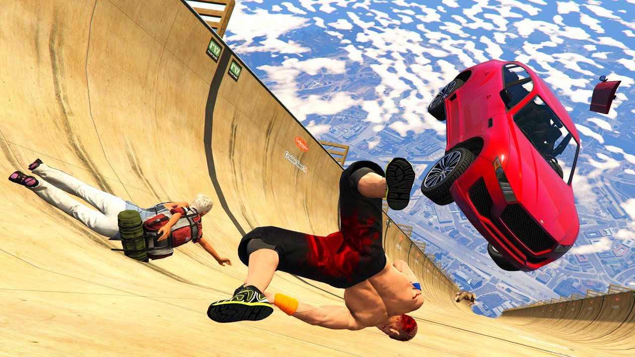 GTA 5 John Cena Crazy Ragdolls (GTA 5 WWE Mod) - YouTube