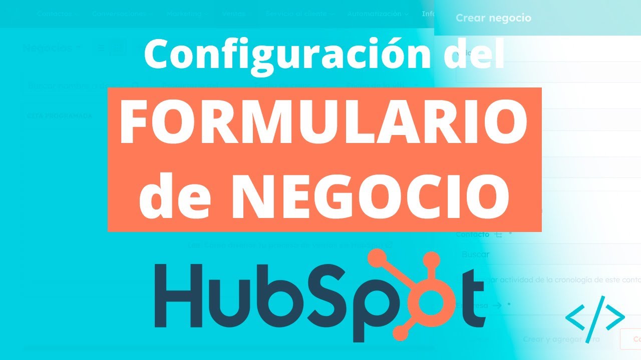 Cómo configurar el formulario de negocio en HubSpot - YouTube