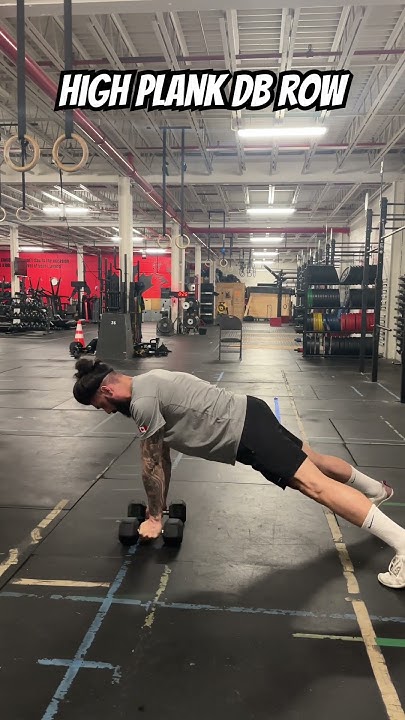 High Plank DB Row - YouTube