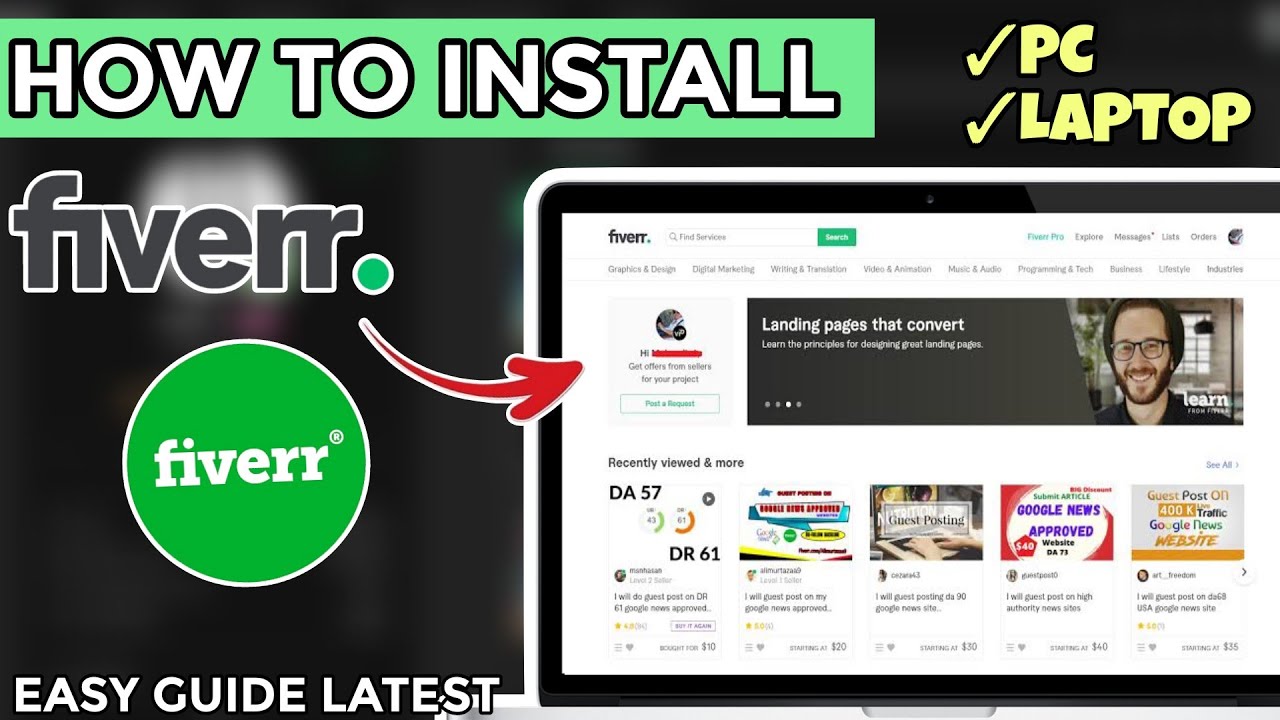 How to Download FIVERR APP on PC or Laptop - Easy Step-by-Step Guide ...