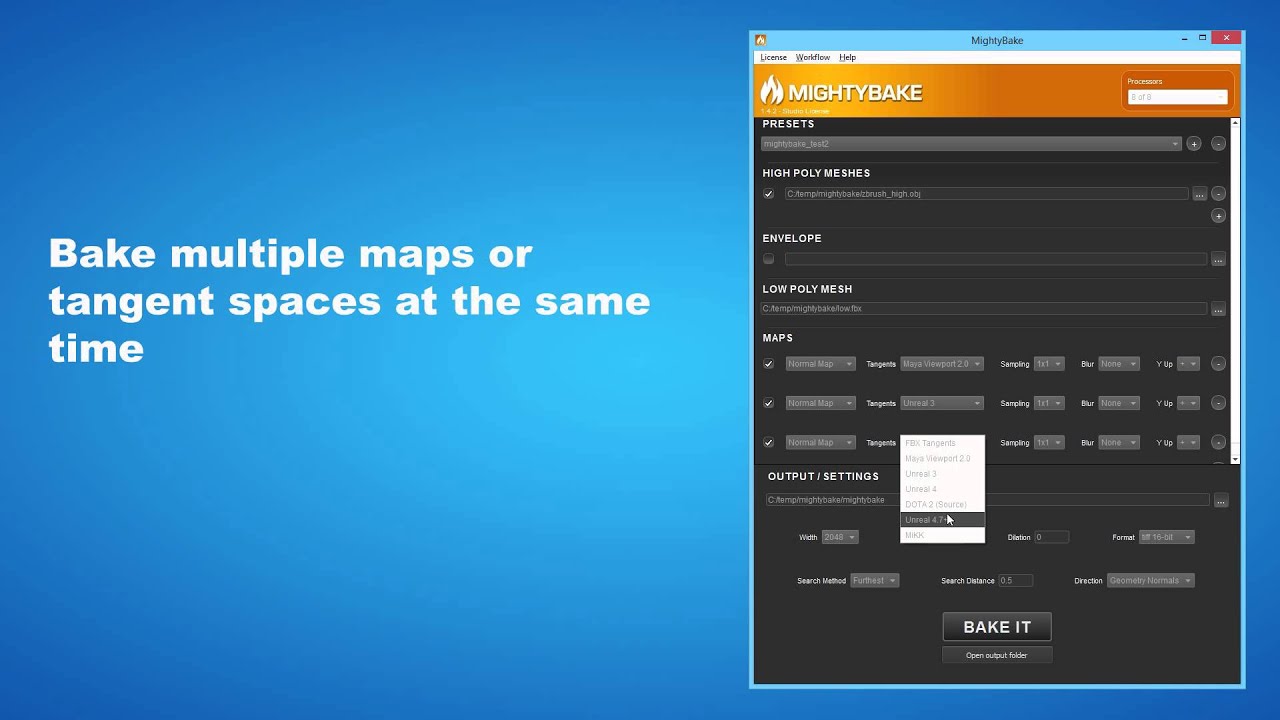 MightyBake - Fast Texture Map Baker - YouTube