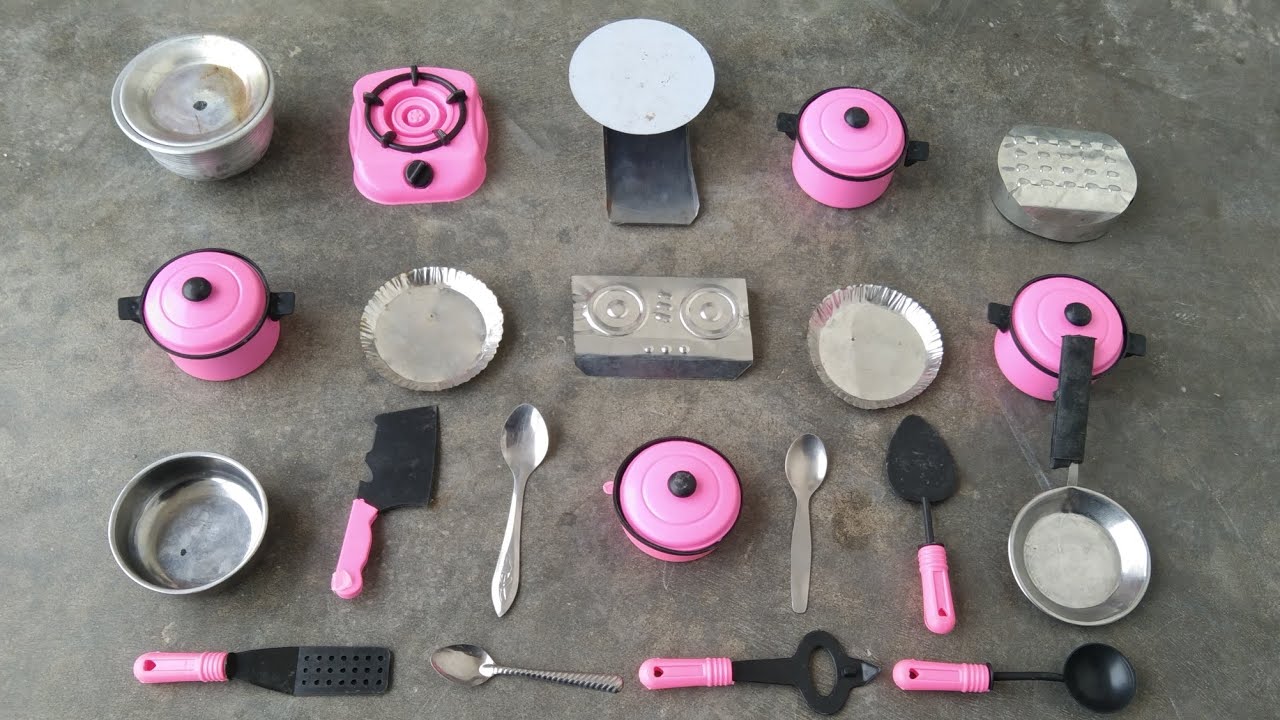 Mini Kitchen Set ||Mini Kitchen Cooking||Unboxing Mini Kitchen set ...