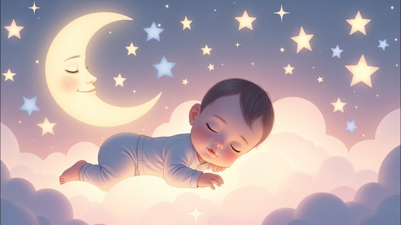 Deep Sleep Lullaby for Babies 🌙 | 60 Minutes of Calm Night Music for ...